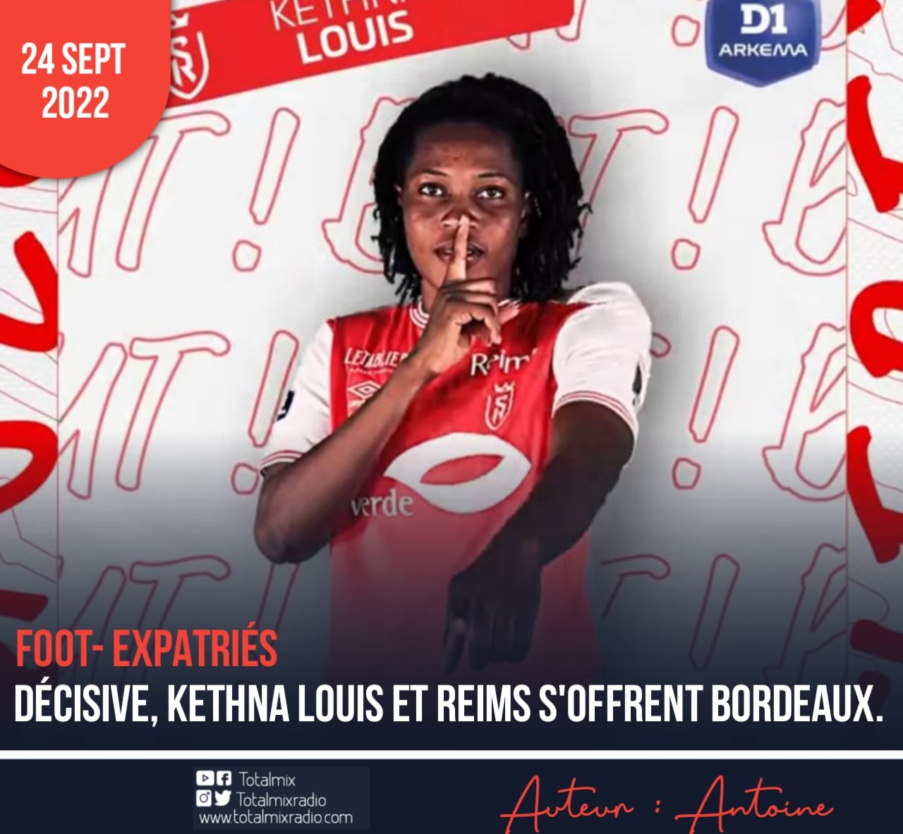 FOOT – EXPATRIÉS/ FRANCE : KETHNA LOUIS FAIT GAGNER LE STADE DE REIMS ...