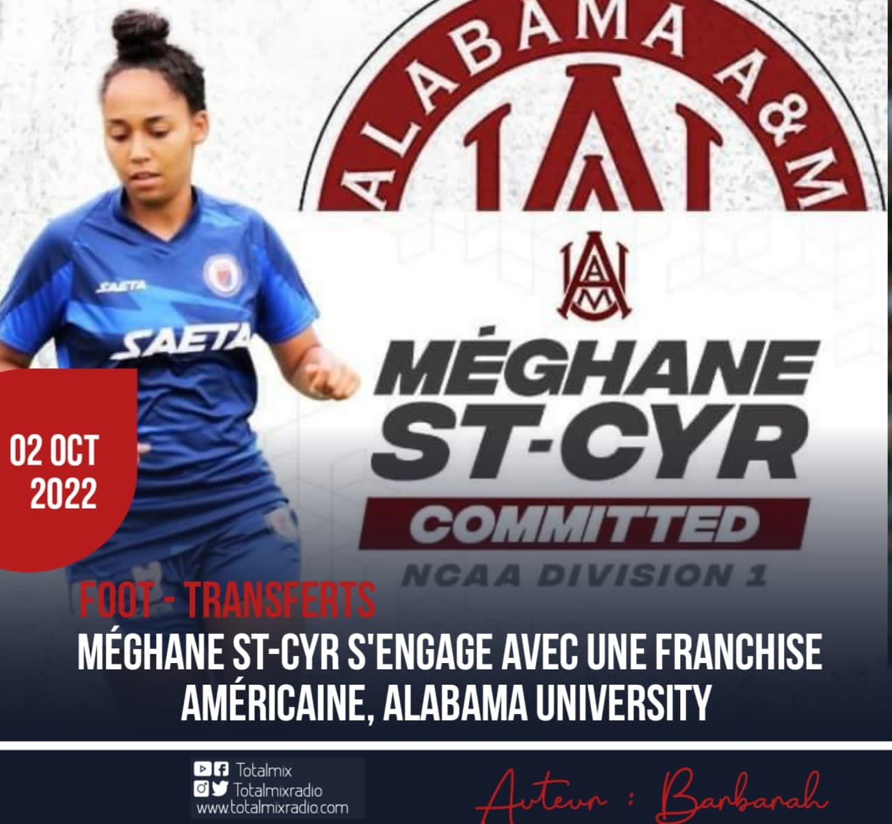 FOOT – EXPATRIÉS/ USA : MÉGHANE ST-CYR REJOINT L’ÉQUIPE D’ALABAMA AUX ...