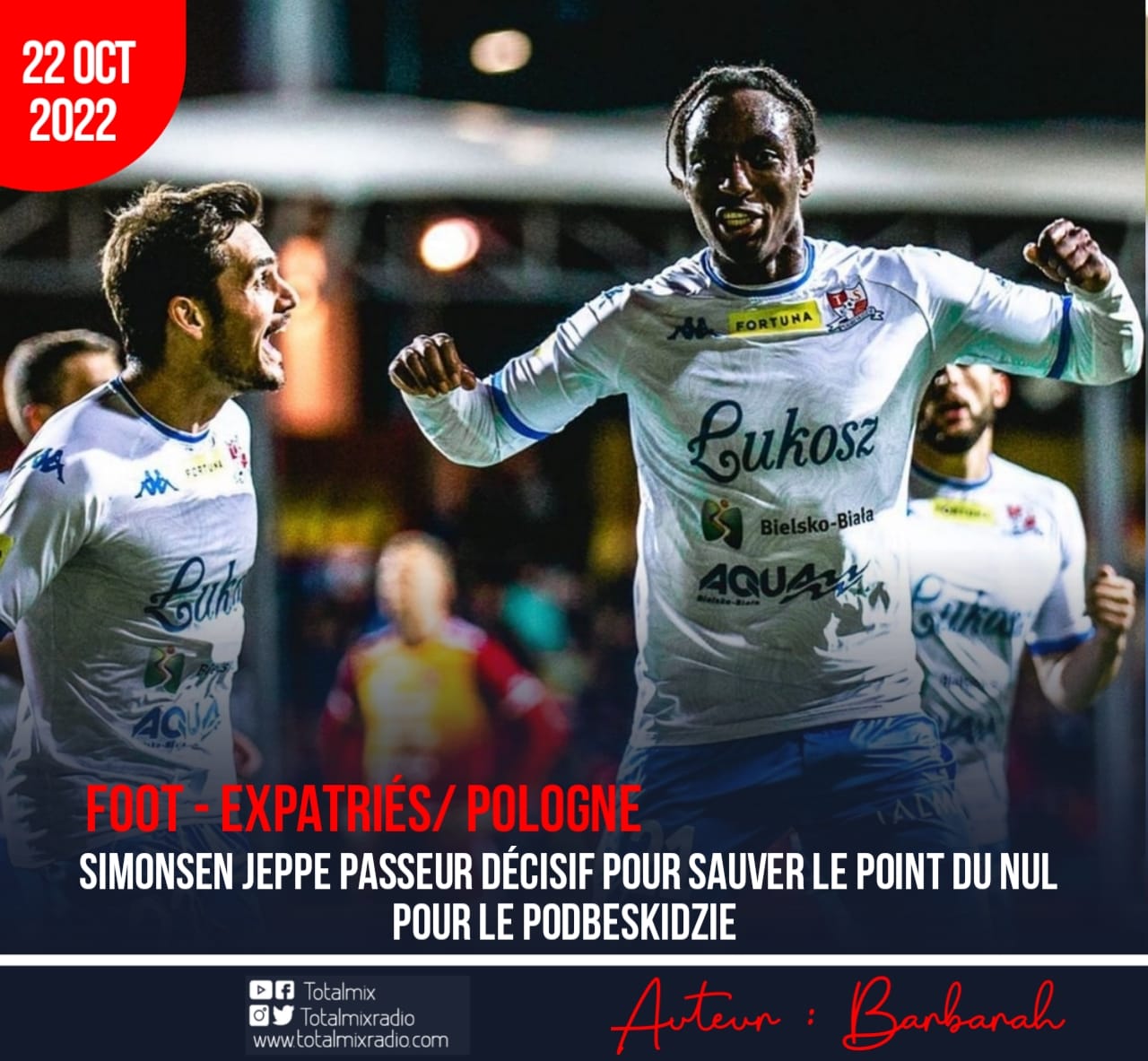 FOOT – EXPATRIÉS/ POLOGNE : SIMONSEN JEPPE PASSEUR DÉCISIF POUR AIDER ...