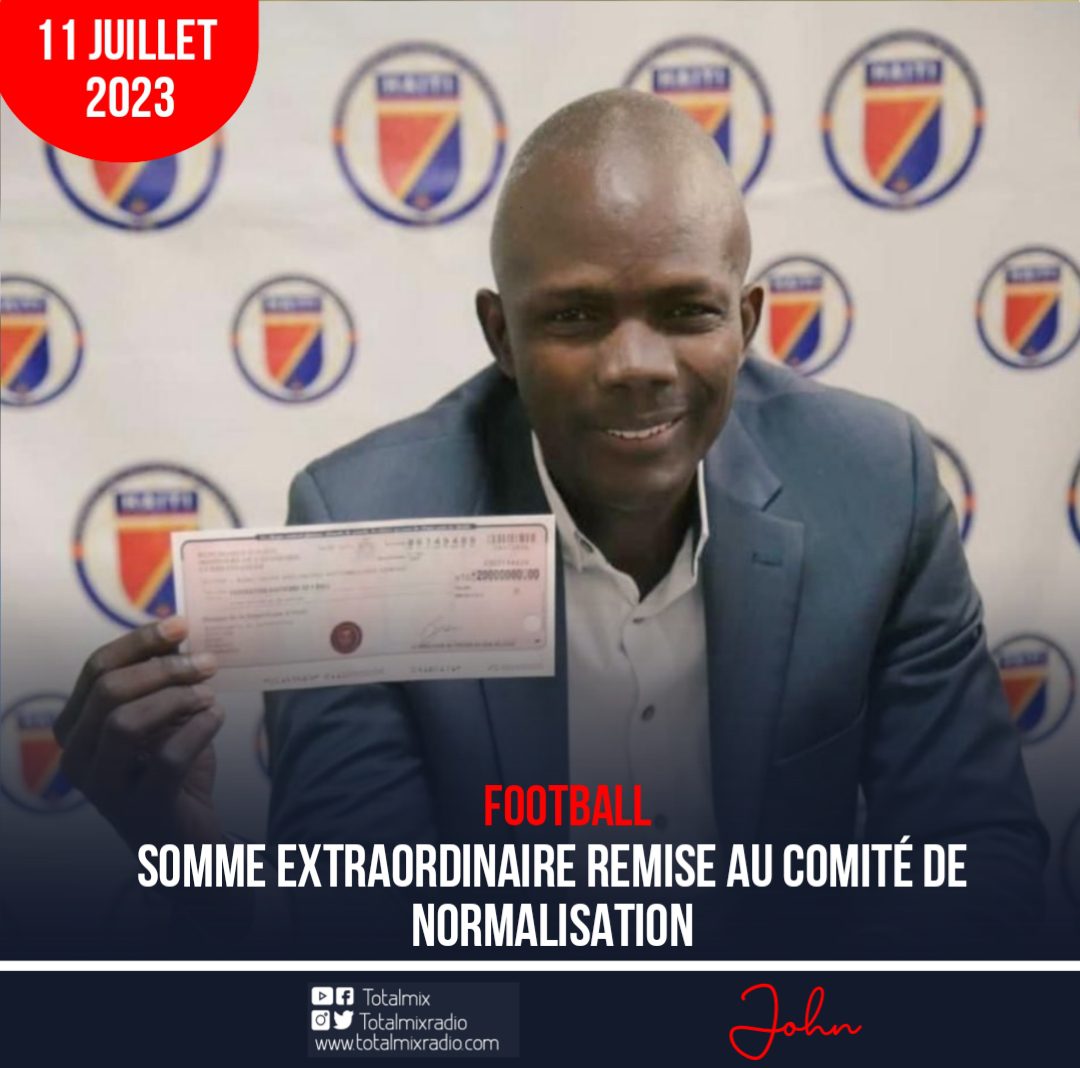 FOOTBALL : CHÈQUE MIROBOLANT REMIS AU COMITÉ DE NORMALISATION PAR LE ...