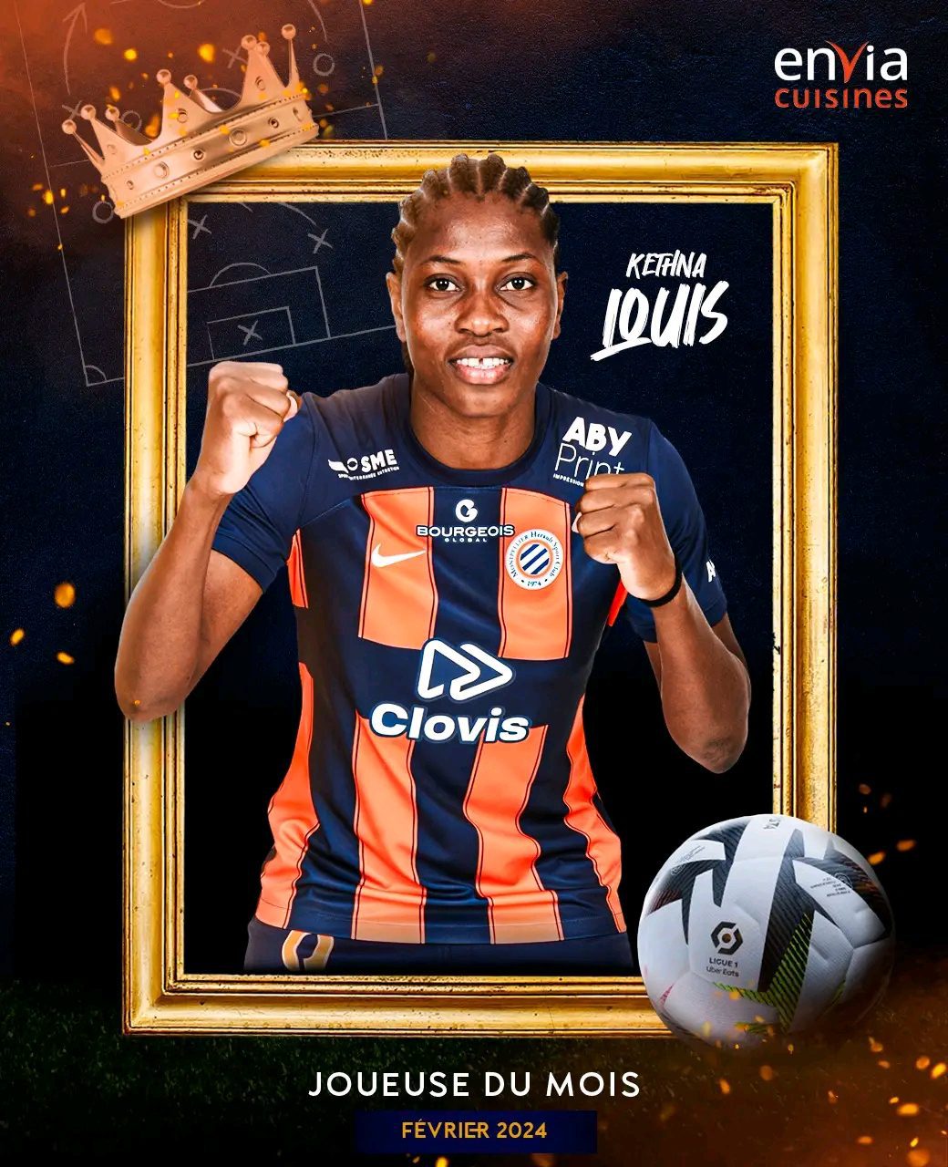 Foot-Expatriées : Kethna Louis élue meilleure joueuse du mois de ...