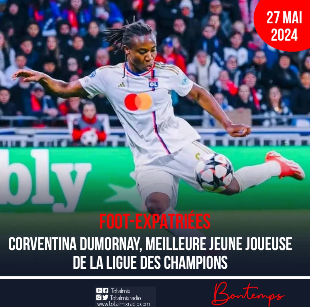 Foot-Expatriées : Corventina, meilleure jeune joueuse de la Ligue des Champions féminine ...